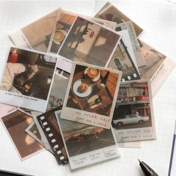 Jual Stiker Gaya Vintage untuk Dekorasi Scrapbook 5 pcs/Pack | Shopee ...