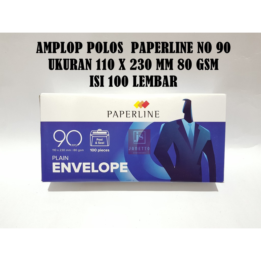 Jual Paperline Amplop Putih Polos 90 PPS PPL Ev 90 PPS | Shopee Indonesia