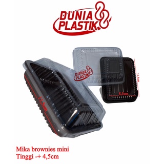 Jual isi50pcs tray MIKA BROWNIES MINI bronis ukuran paling kecil kotak ...