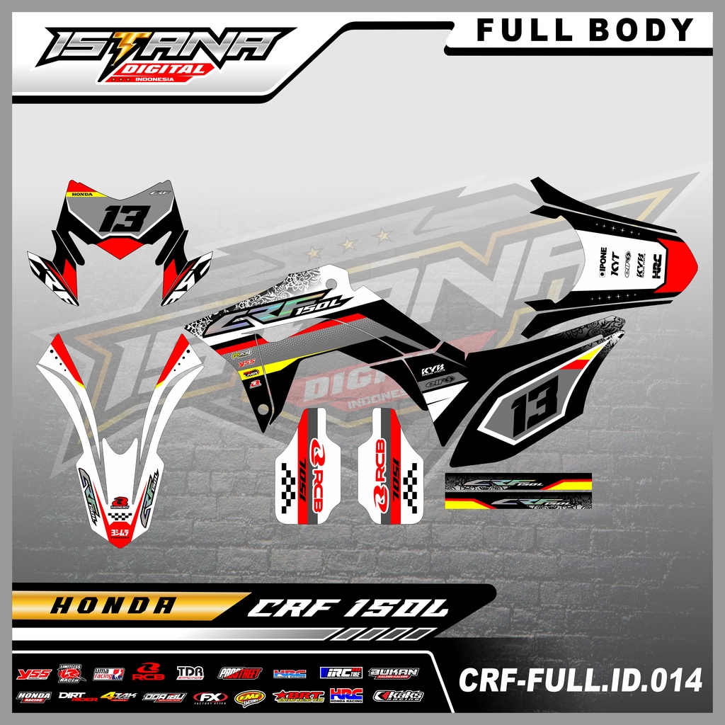 Jual Sticker FULL BODY Motor CRF - Sticker FULL BODY Variasi Motor CRF ...