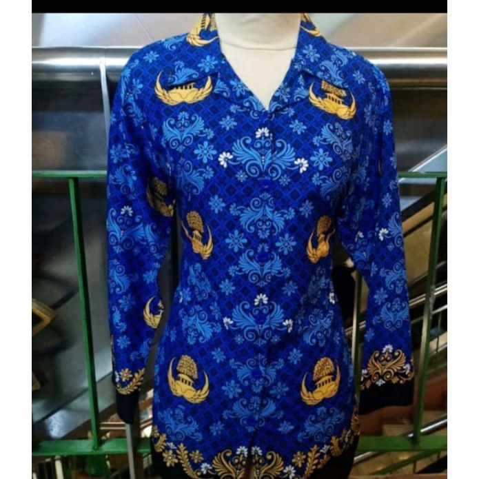 Jual Seragam Korpri terbaru 2022 kerah hitam full furing | Shopee Indonesia