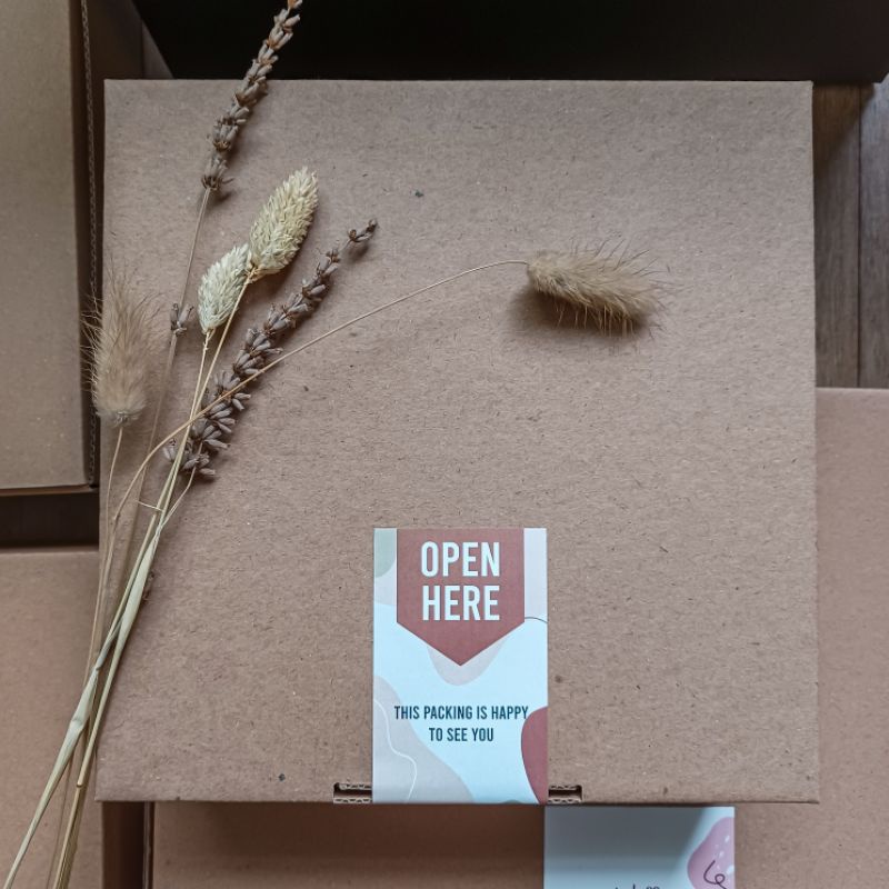 Jual STICKER LABEL BOX | STICKER DEKORASI BOX HAMPERS | STICKER SEGEL ...