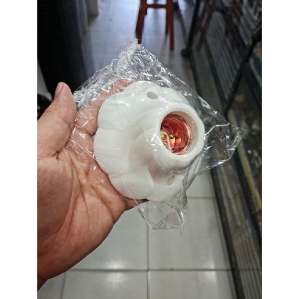 Jual Fitting Lampu E27 Plafon Model Rose VISALUX VFP 2710W | Shopee ...