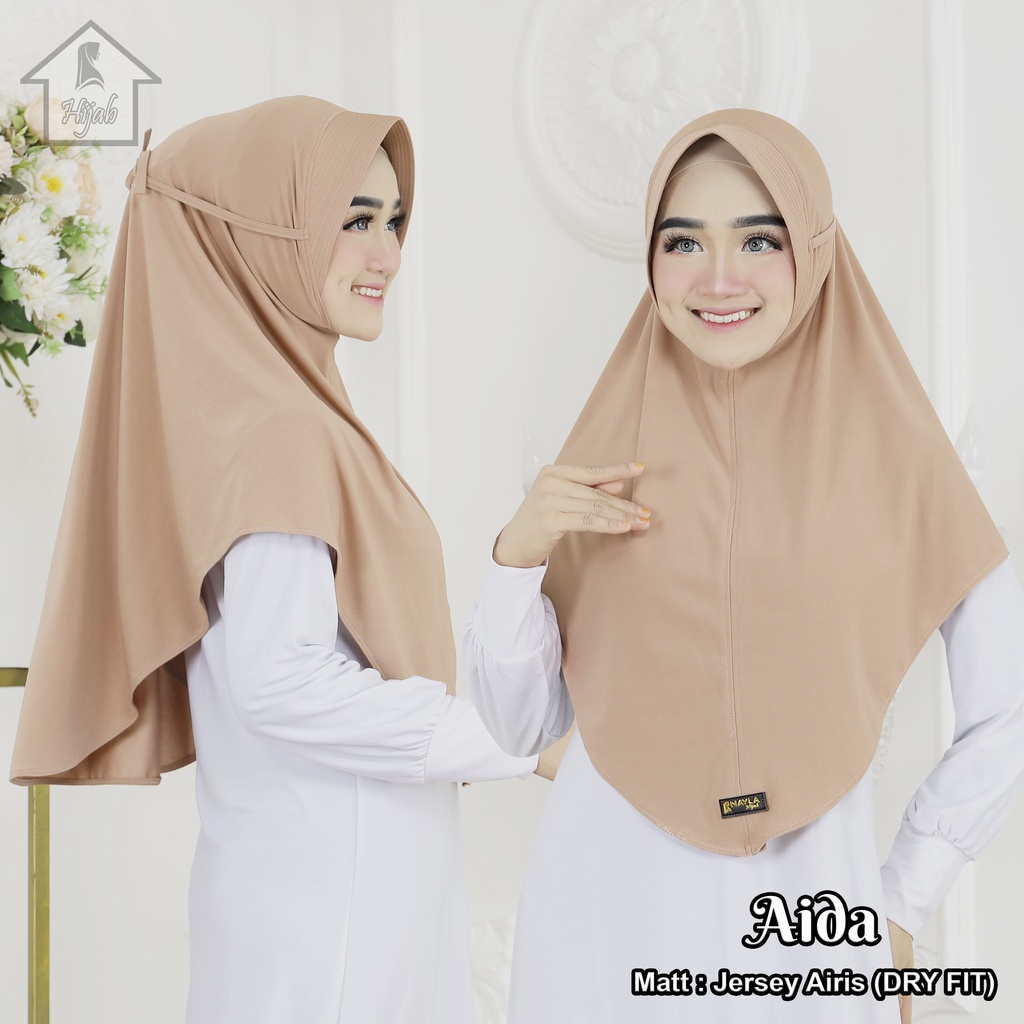 Jual Kerudung Instan Jersey Model Aida Hijab Instan Pet Tali Jersey Airis Jilbab Bergo Polos ...