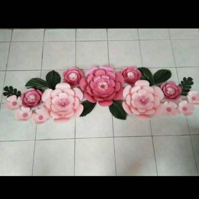 Jual BUNGA DINDING / HIASAN DINDING / PAPER FLOWERS / BUNGA KERTAS ...