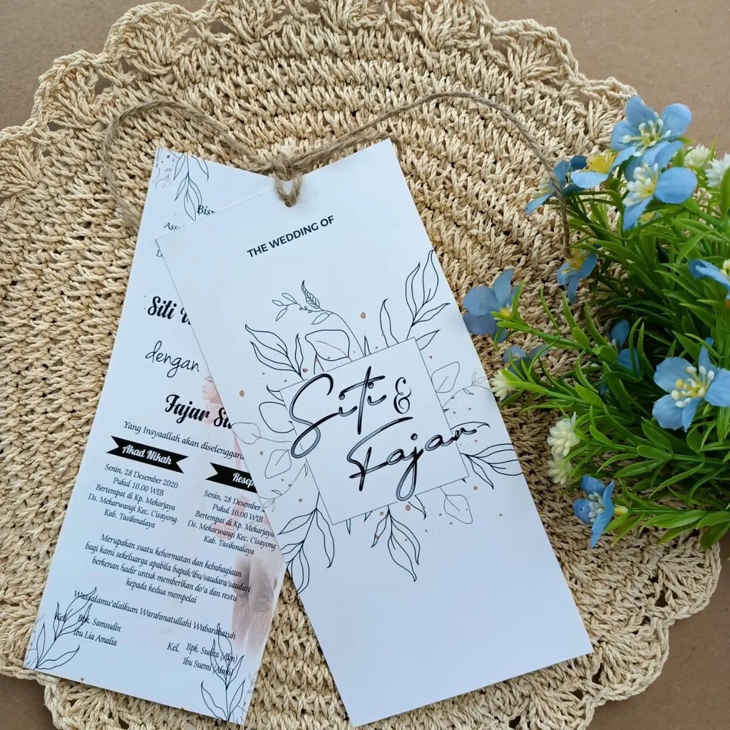 Jual Undangan Pernikahan Hang Tang 011 /Undangan Murah/Blanko Undangan ...