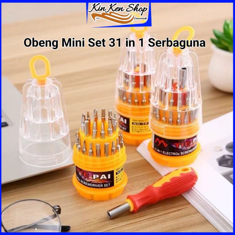 Jual Obeng Mini Set 31 in 1 Serbaguna / Obeng Kecil Satu Set 31 in 1 ...