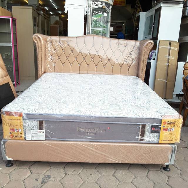 Jual Dipan Tempat Tidur Spring Bed Central Deluxe Pocket Plus + Dipan ...