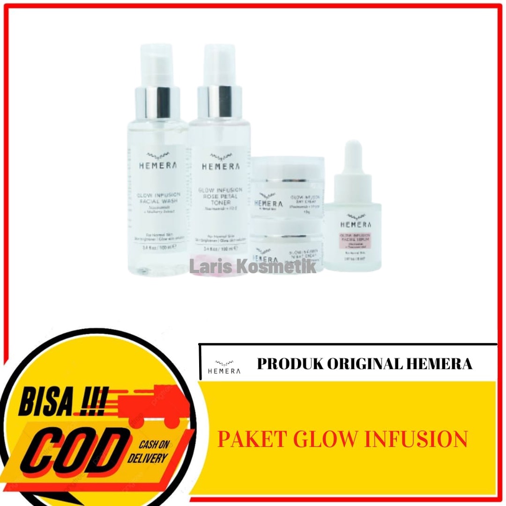 Jual HEMERA BEAUTY GLOW INFUSION 5 IN 1 HANYA GANTI KEMASAN SAJA YA | SKINCARE BPOM | HEMERA ...