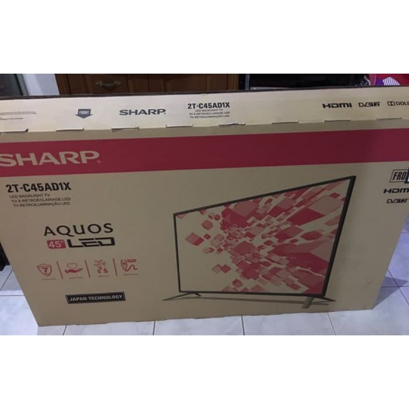 Jual Led sharp aquos 24" 32" 42" 45" 50" tv garansi resmi 5 tahun usb ...