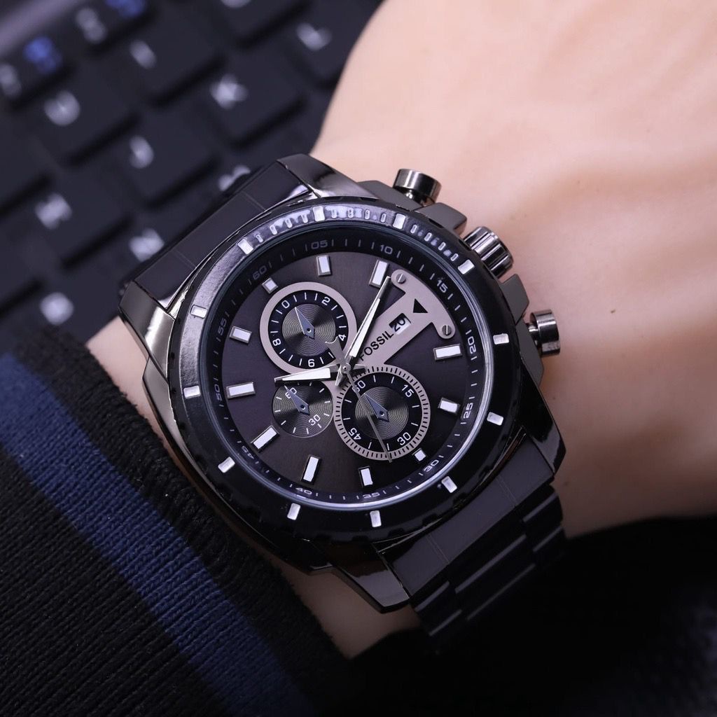 Jual Jam Tangan Pria 5 Varian Tanggal Aktif Crono Variasi Free Box ...