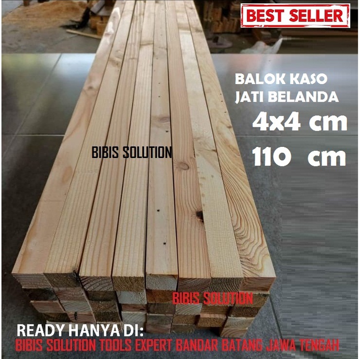 Jual KASO KAYU JATI BELANDA BALOK JATI LONDO 4X4 PANJANG 110 CM SUDAH ...