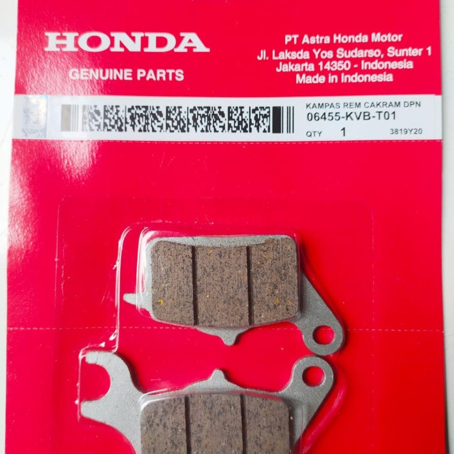 Jual KAMPAS REM DEPAN BEAT VARIO VARIO 160 ABS DISCPAD BEAT F1 BEAT POP ...