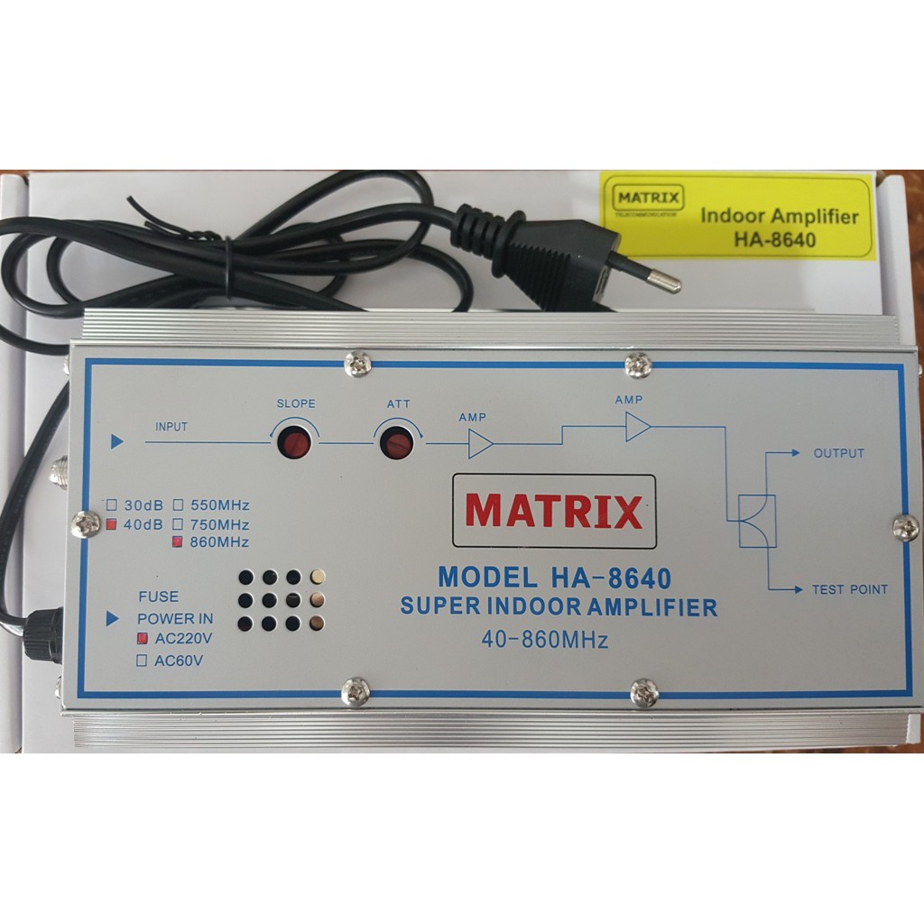 Jual RF Indoor Amplifier Gain 40dB Matrix HA-8640 | Shopee Indonesia