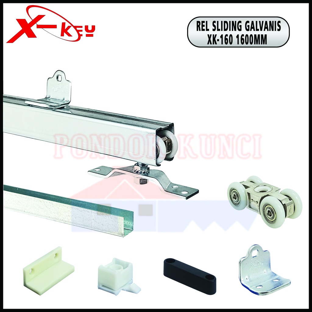 Jual Rel Pintu Sliding Galvanis X-Key 160 Cm Track Pintu Geser ... Jual Rel Pintu Sliding Galvanis X-Key 160 Cm Track Pintu Geser ...