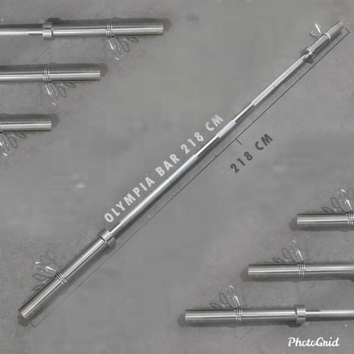 Jual STICK BARBEL / DUMBEL CHROME SOLID BAR PANJANG 218cm LUBANG 5cm ...