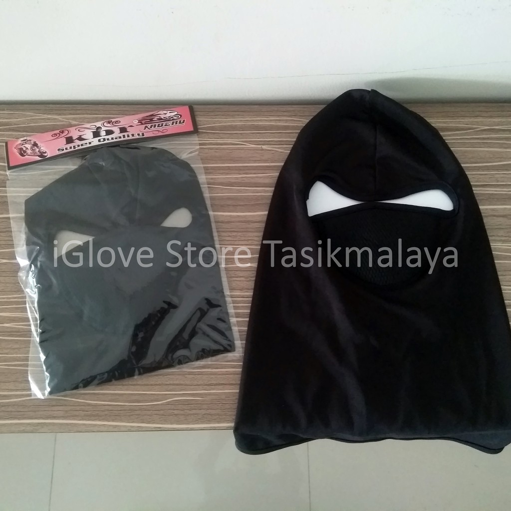 Jual VIRAL!! Masker ninja balaclava full face hitam (busa di depan ...
