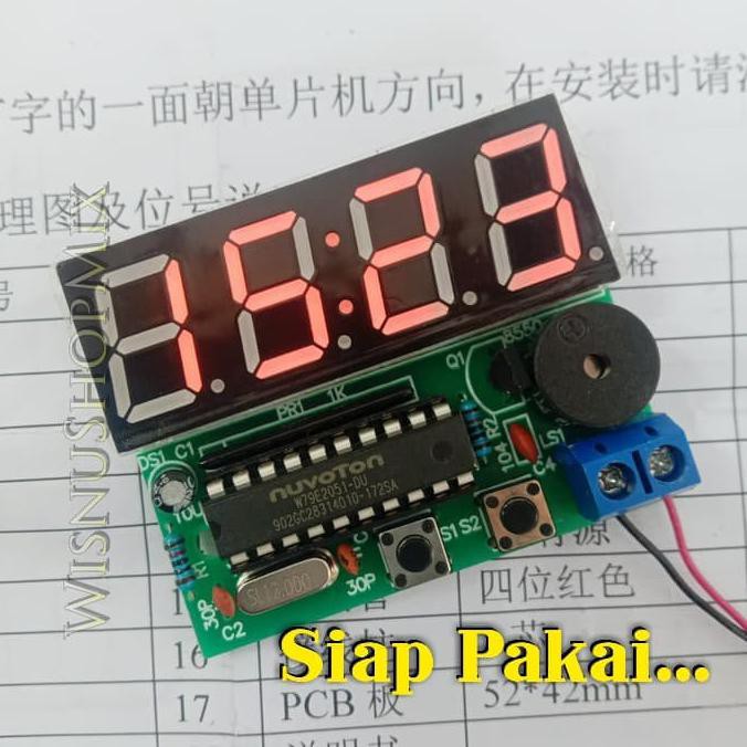 Jual [BISA BAYAR DITEMPAT] Kit Jam Digital C51 Modul Jam Elektrik 4 ...