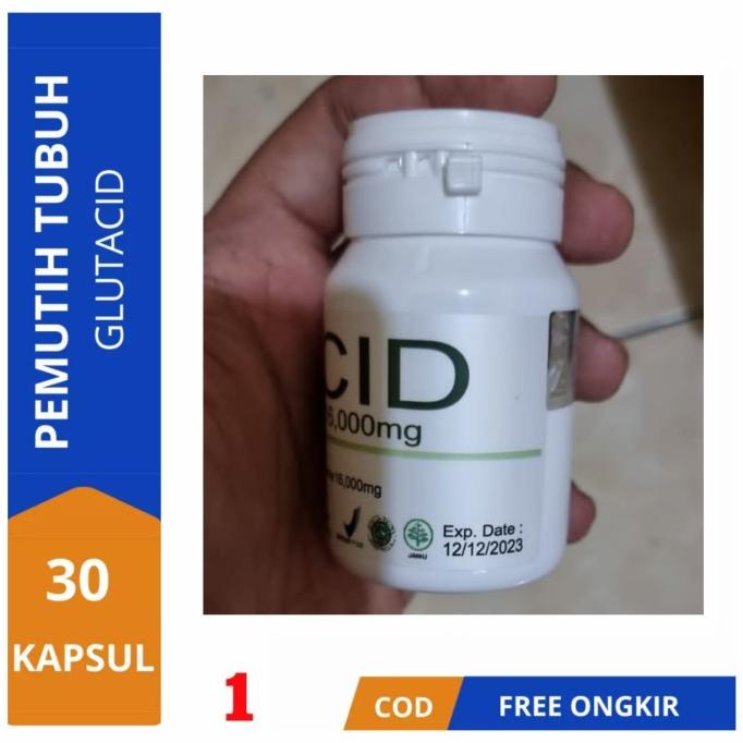 Jual BOLEH DROPSHIP PROMO! Glutacid Glutathione 16,000mg Capsule ...