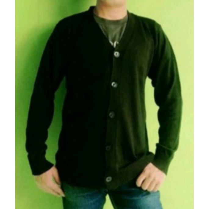 Jual kardigan rajut pria hitam XL | Shopee Indonesia