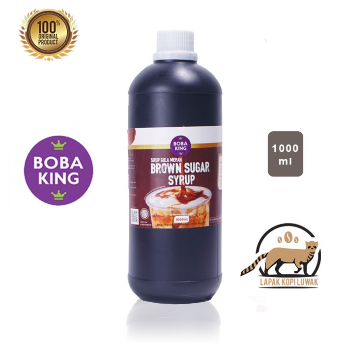 Jual Brown Sugar Syrup Merk Boba King 1 Liter | Shopee Indonesia