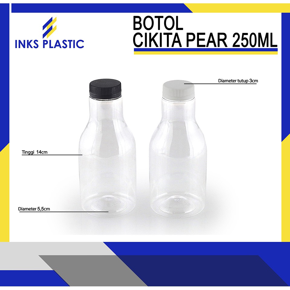 Jual BOTOL CIKITA / PEAR 250 ml ( isi 100 pcs ) | Shopee Indonesia