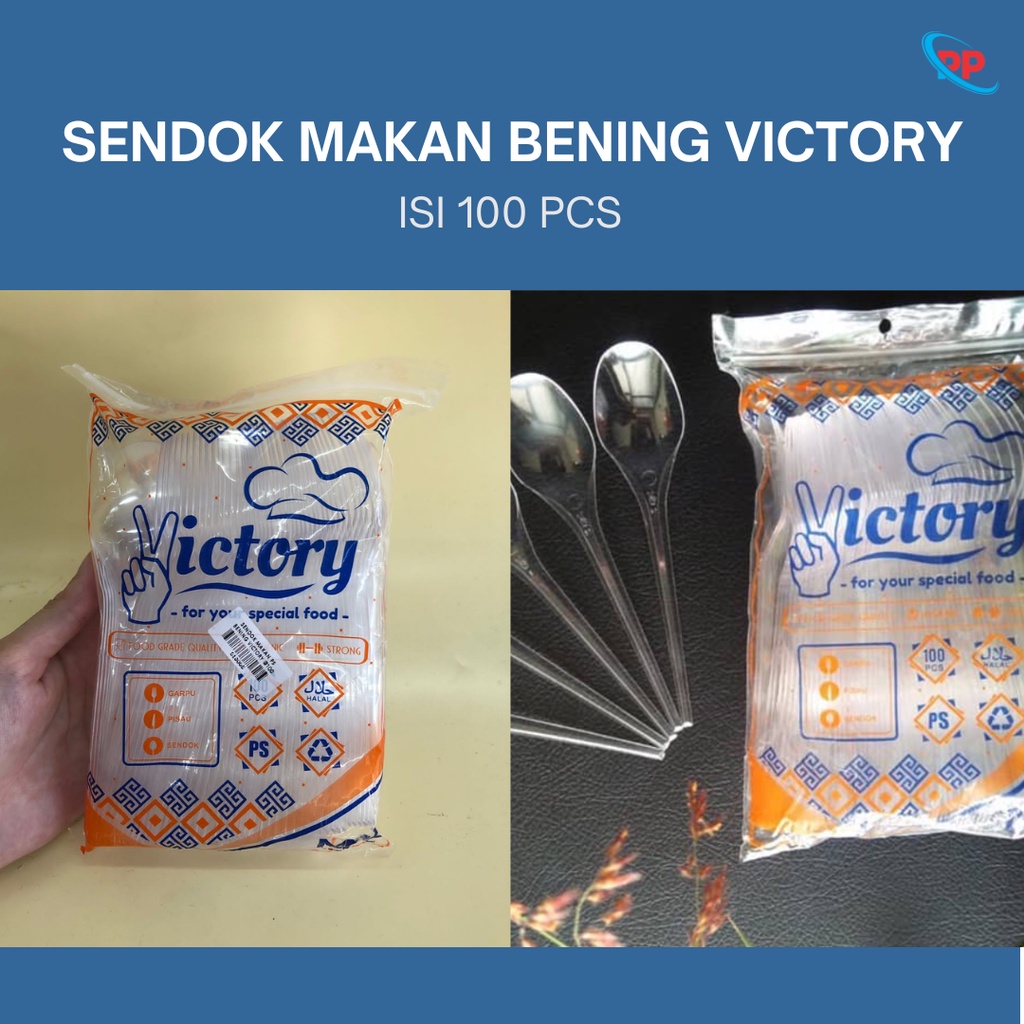 Jual Sendok Makan Bening Victory isi 100pcs | Shopee Indonesia