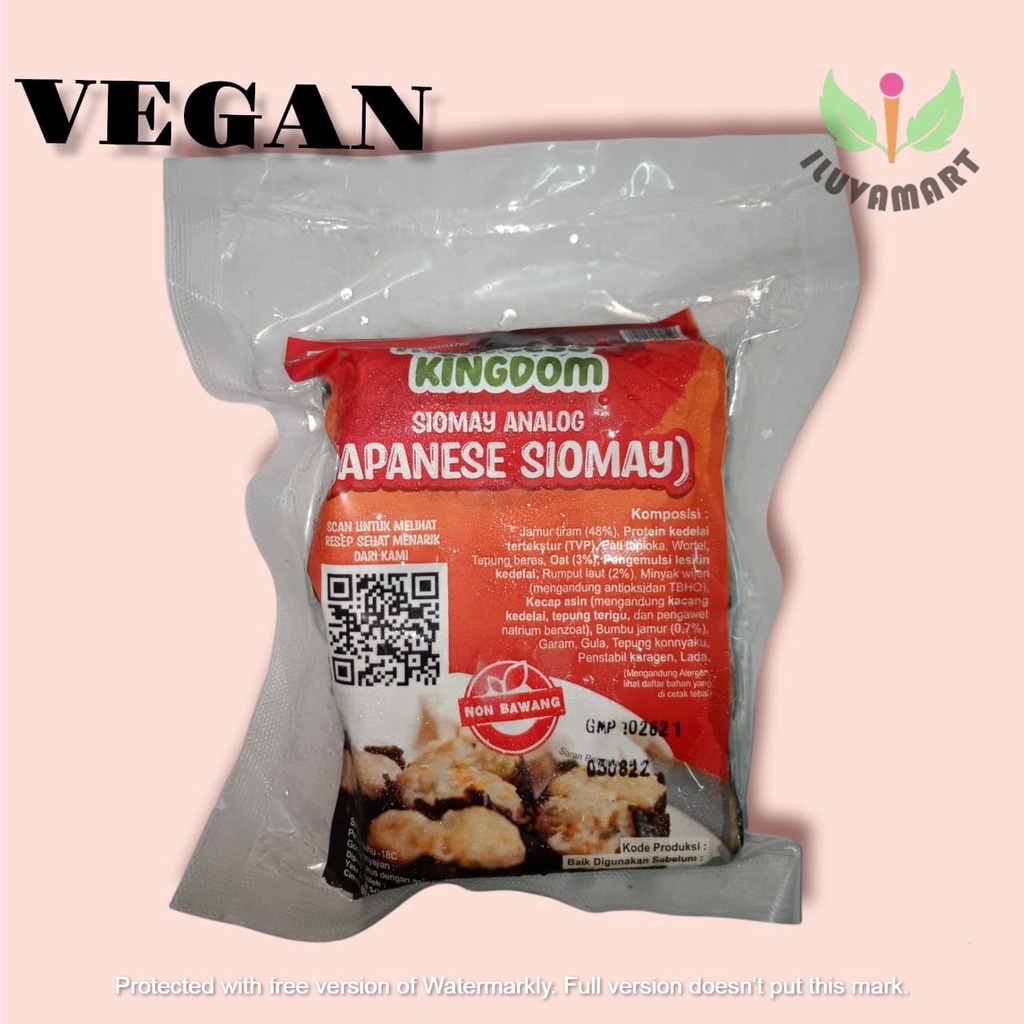 Jual Meatless Kingdom Japanese Siomay 240gr Siomai Siew may VEGAN ...