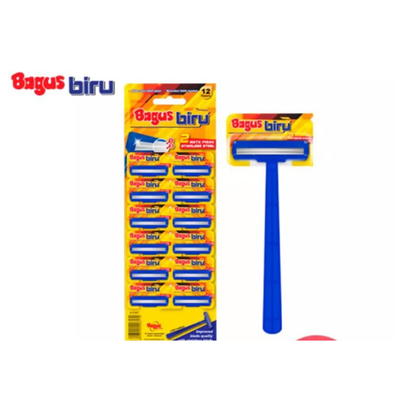 Jual Cukuran Bagus Biru/Bagus razor biru/Bagus Biru Original isi 24 pcs ...