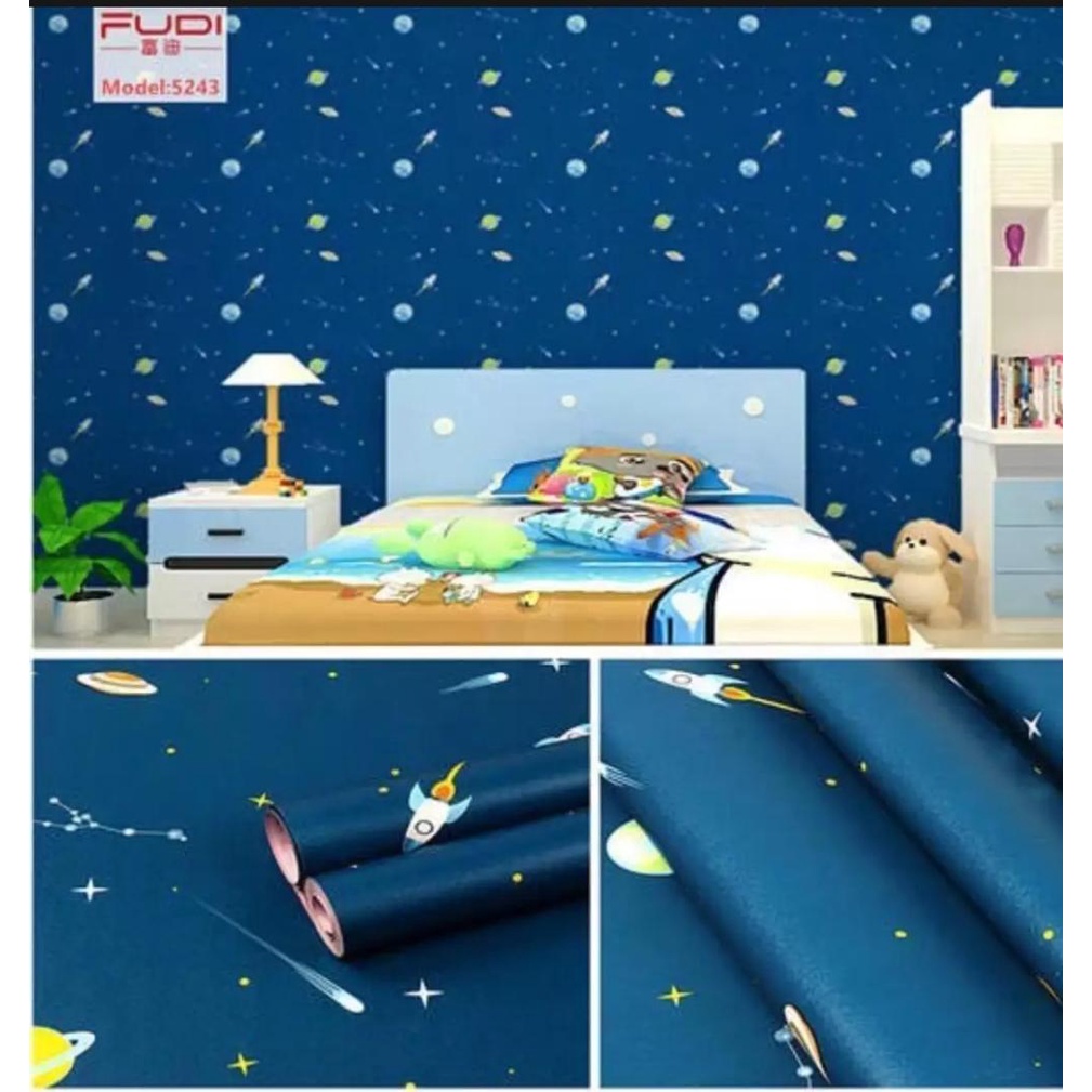 Jual Wallpaper Sticker Plafon Per Meter Motif Awan Dekorasi Hiasan Atap ...