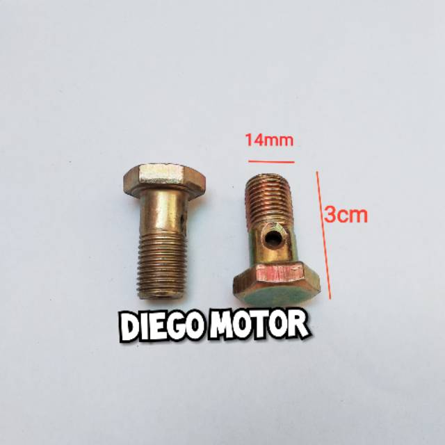 Jual Baut nepel banjo ukuran 14mm | Shopee Indonesia