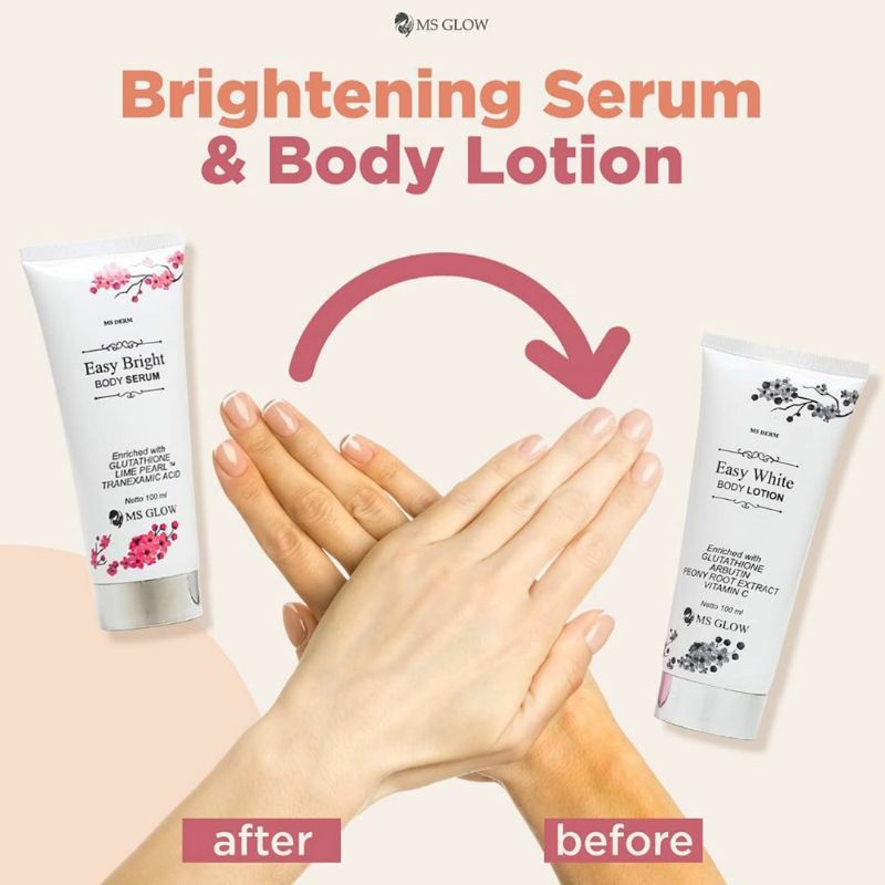 Jual ms glow paket body easy white | Shopee Indonesia