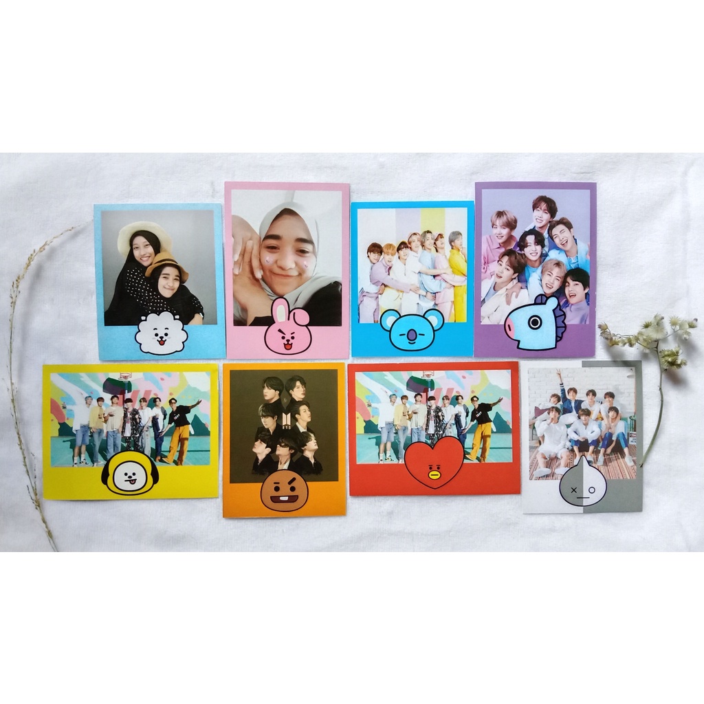 Jual Frame BT21 Ver2. Cetak (20pc) Foto Polaroid Custom, 3 Ukuran ...