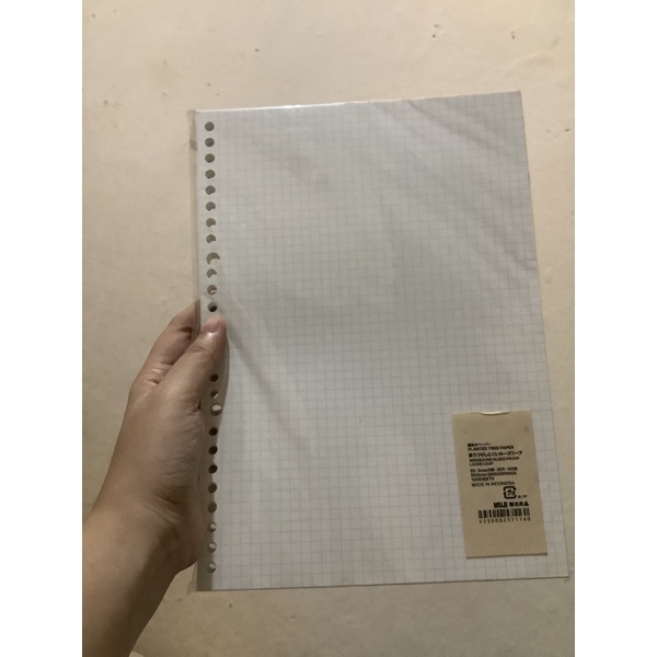 Jual MUJI grid loose leaf b5 original isi 100 lembar | Shopee Indonesia