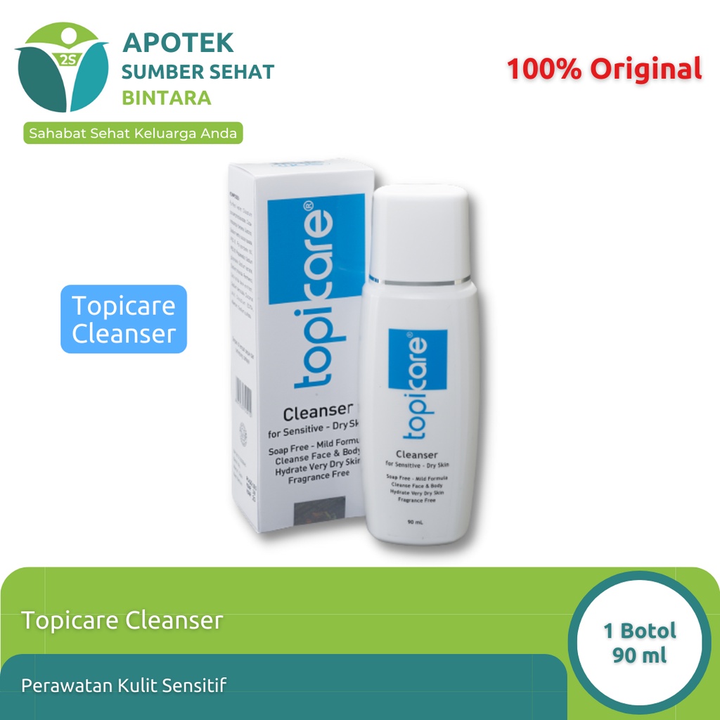 Jual Topicare Cleanser For Sensitive Dry Skin 90 ml | Shopee Indonesia