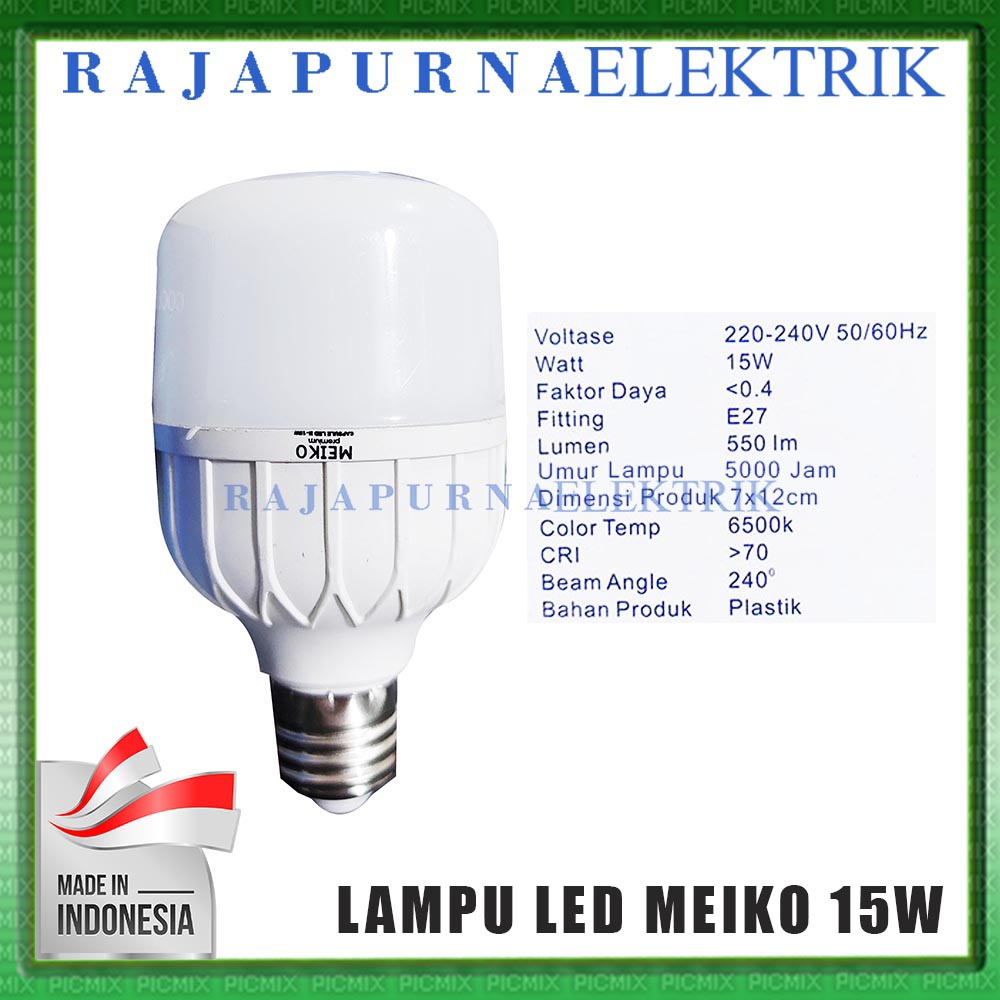 Jual LAMPU LED MURAH BOHLAM kapsul Jumbo MEIKO 5W 10W 15W 20W 30W | Shopee Indonesia