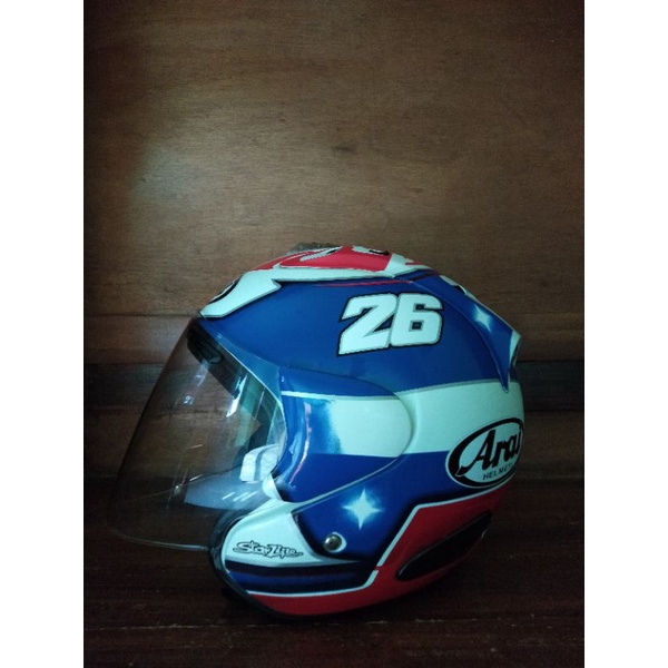 Jual Scoot Ram 4 copy arai motif Dani Pedrosa | Shopee Indonesia