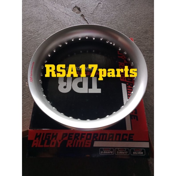 Jual VELG TDR U SHAPE 300 / 17 SILVER ( 36 HOLES ) ORIGINAL | Shopee ...