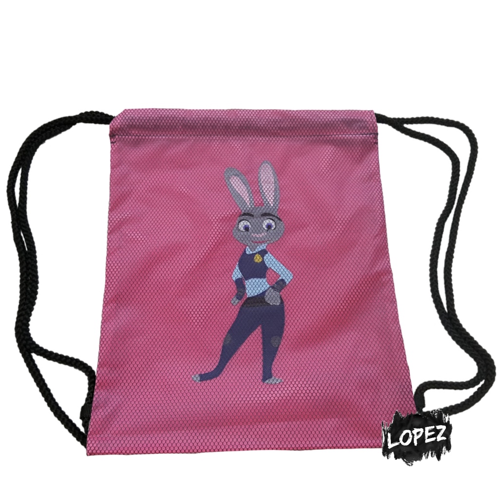 Jual Tas Jaring Zootopia / Tas Ransel Nick Wilde Judy Hopps Bellwether ...
