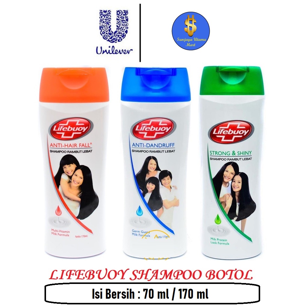 Jual Lifebuoy Shampoo Botol 70 ml/170ml All variant-Shampoo Lifebuoy ...