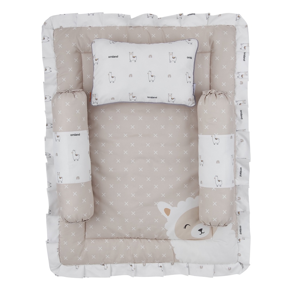Jual Omiland Baby Mattress Matras Bayi Set Bantal + Guling Motif Alpaca ...