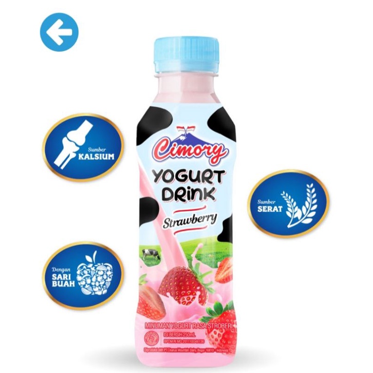 Jual Cimory Yogurt Drink Strawberry 250ml | Shopee Indonesia