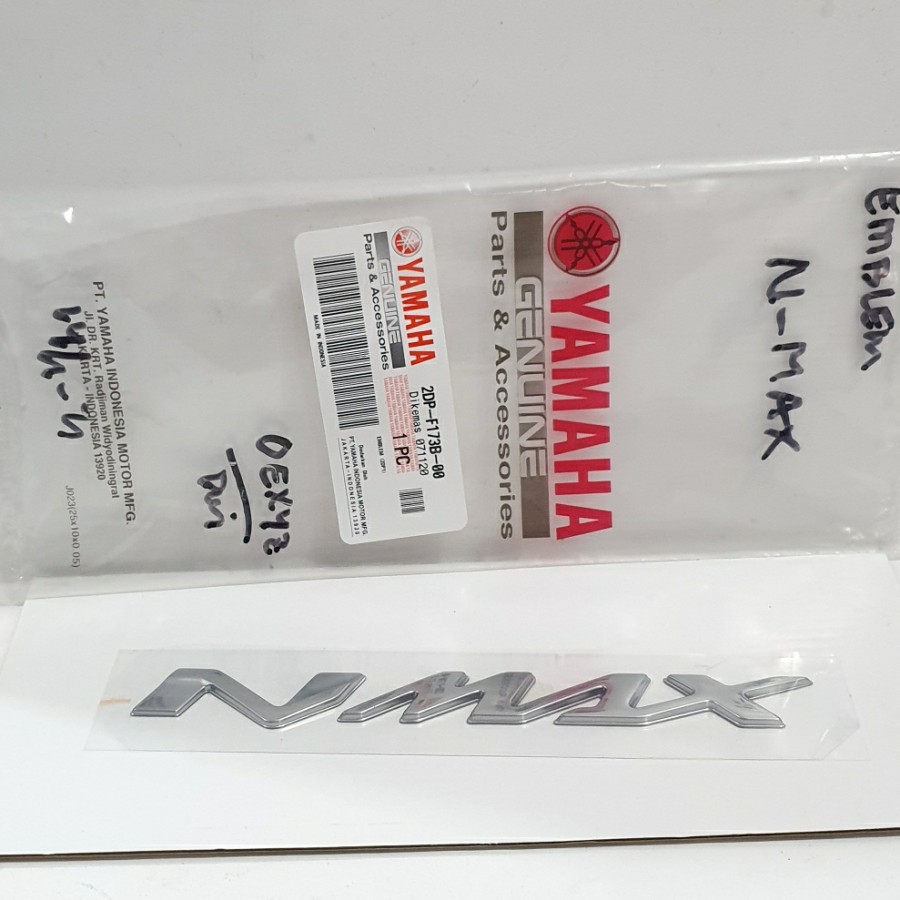 Jual Emblem Sticker Logo Body Nmax N-Max SILVER 2DP-F137B-00 Original ...