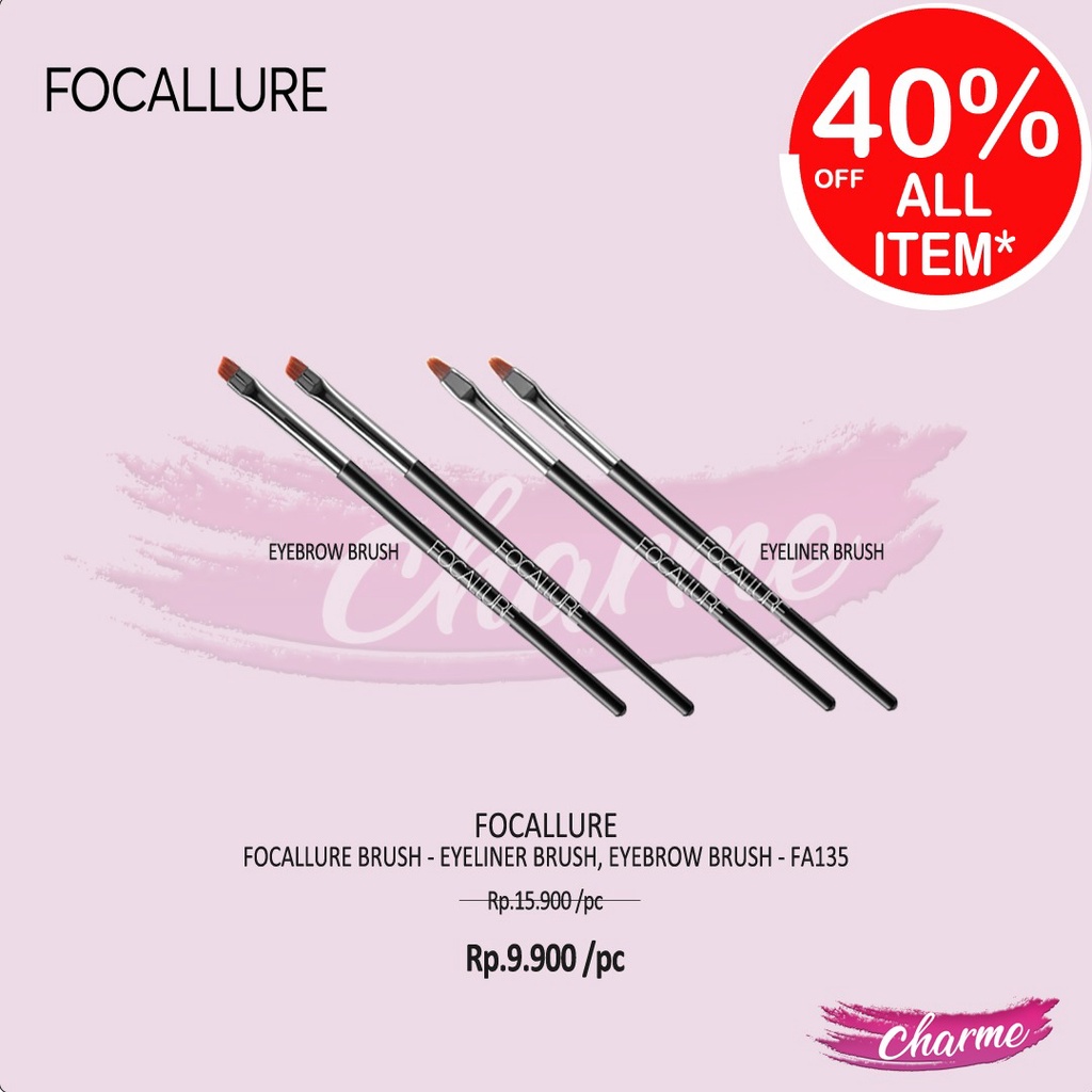 Jual (READY & ORI) Focallure Eyeliner Eyebrow Brush FA135 FA 135 Kuas ...