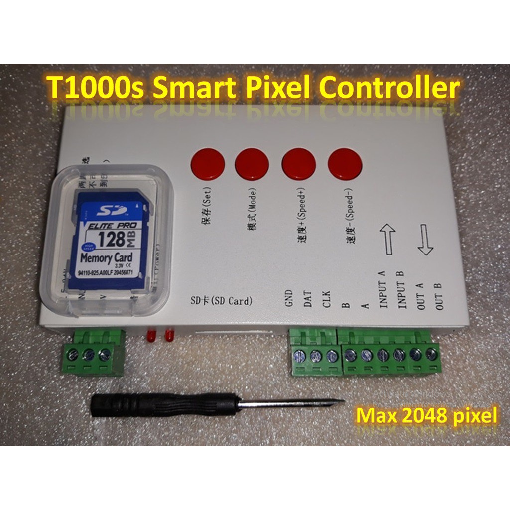 Jual T1000S Smart Pixel RGB WS2811 WS2812 WS2812B Controller | Shopee Indonesia