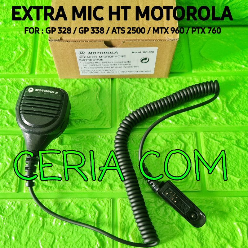 Jual EXTRAMIC HT MOTOROLA GP338 GP 338 GP 328 GP328 ATS2500 ATS 2500 ...