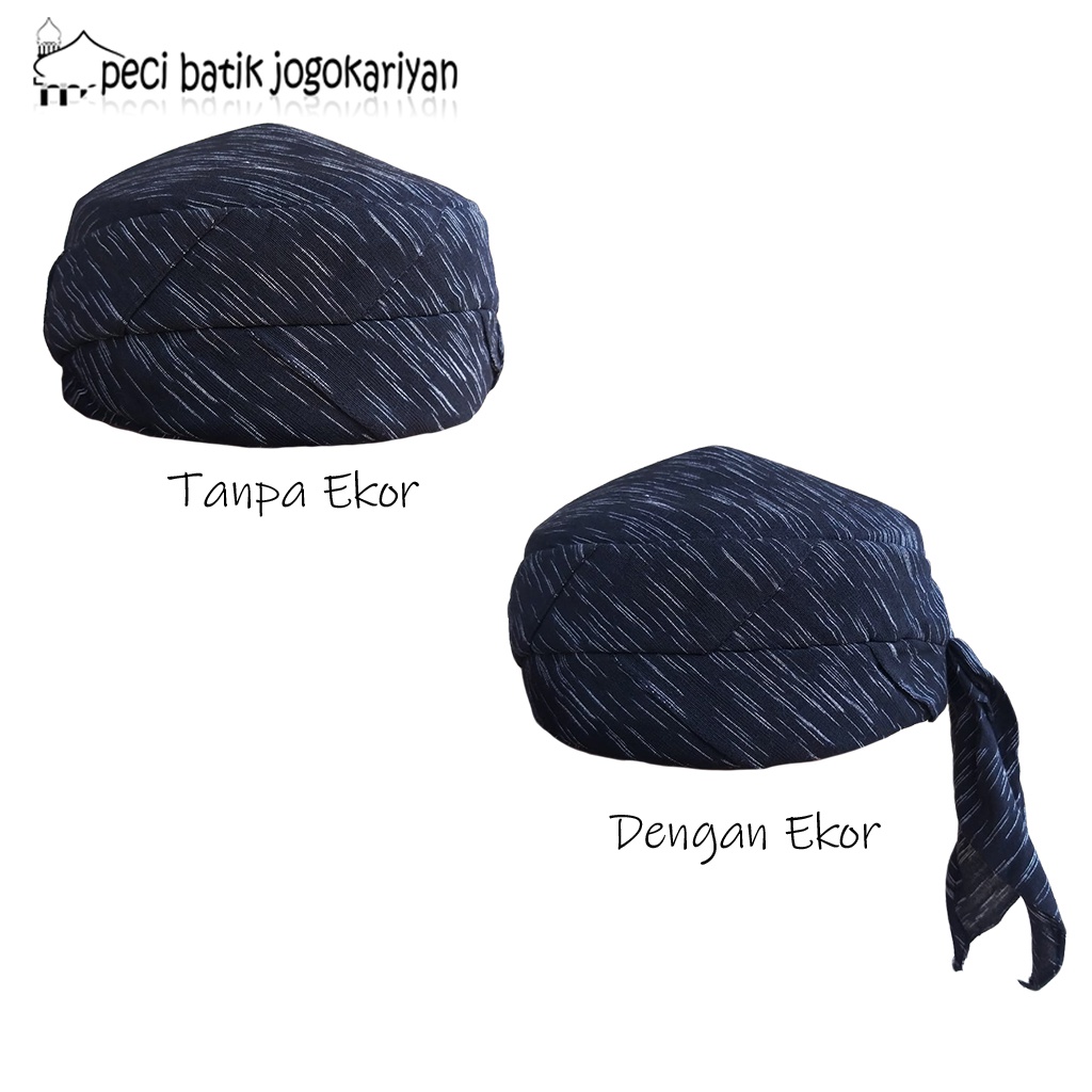 Jual Peci Batik Jogokariyan Asli Motif Terbaru Batik Lurik Hitam (SP3 ...
