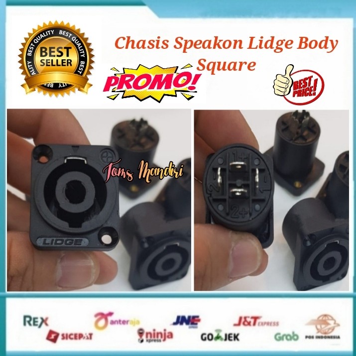 Jual Jack Speakon Body / Female Lidge (Bulat/Persegi) | Shopee Indonesia