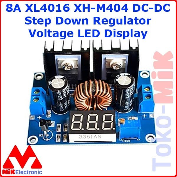 Jual 8A XL4016 XH-M404 DC-DC STEP DOWN REGULATOR VOLTAGE LED DIPSLAY | Shopee Indonesia