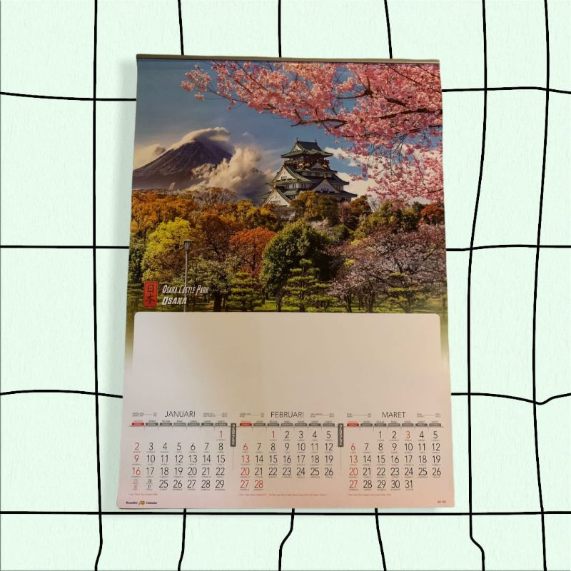 Jual Kalender Dinding Triwulan Motif Pemandangan Jepang 2022 | Shopee ...